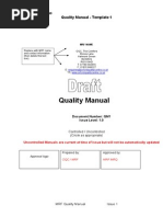 ISO 9001 Quality Manual Template | PDF | Quality Management System | Audit