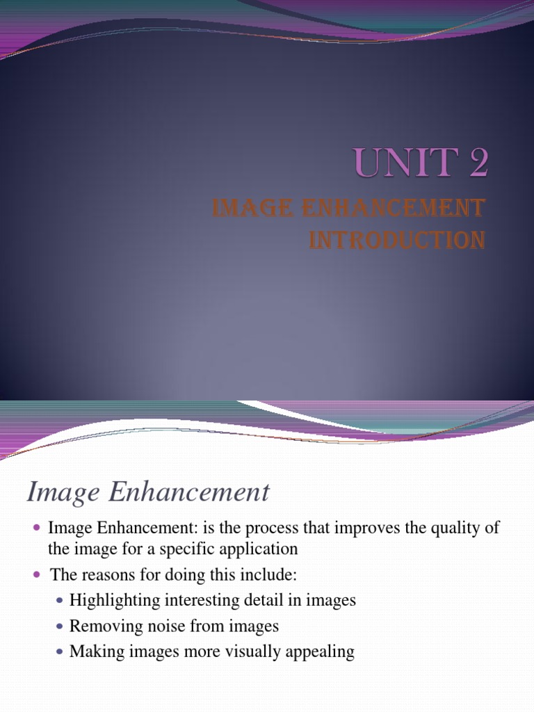 Unit 2 Ppt-Digitial Image Processing | PDF | Image Editing | Algorithms