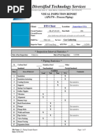 Visual Inspection Checklist PDF | PDF | Leak | Pipe (Fluid Conveyance)
