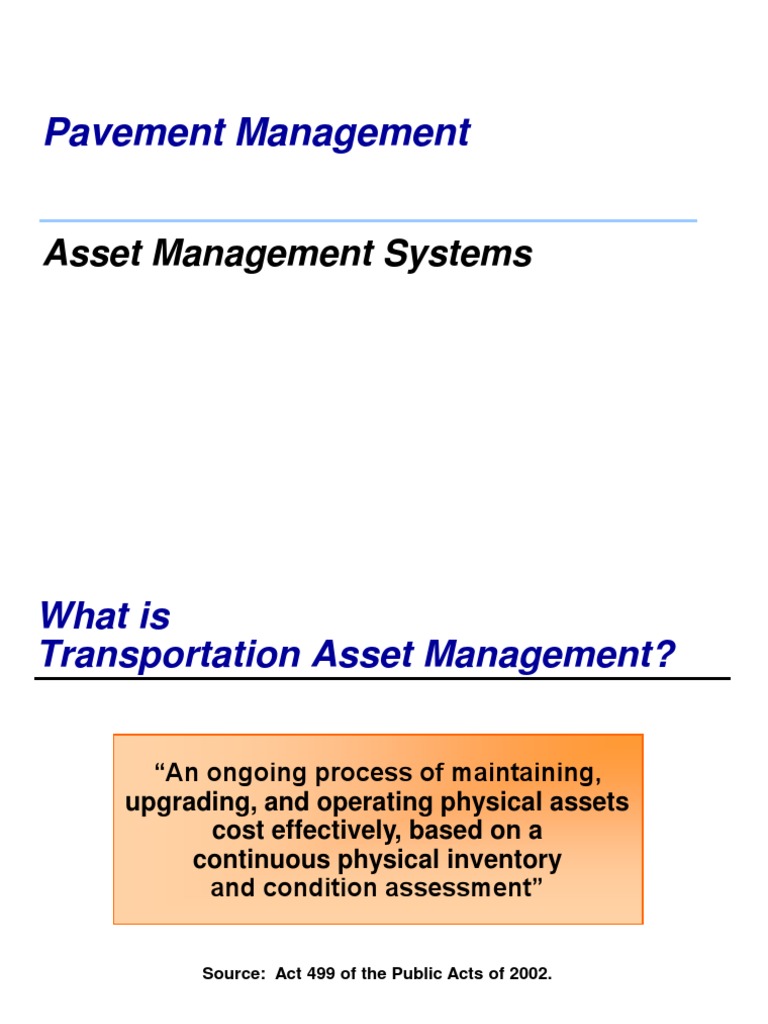 Asset Management Basics | PDF