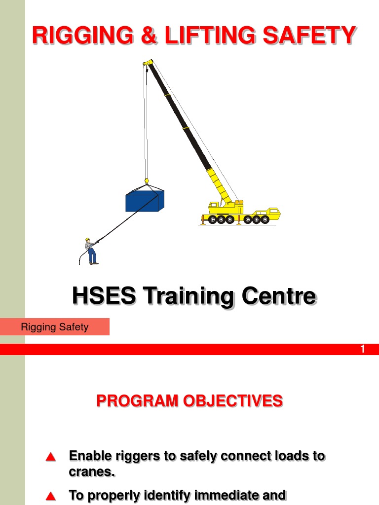 Rigging Safety Training FINAL | PDF | Manufactured Goods | Nature