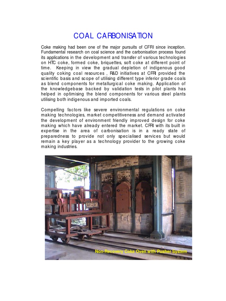 Carbo Brochure | PDF | Coke (Fuel) | Coal
