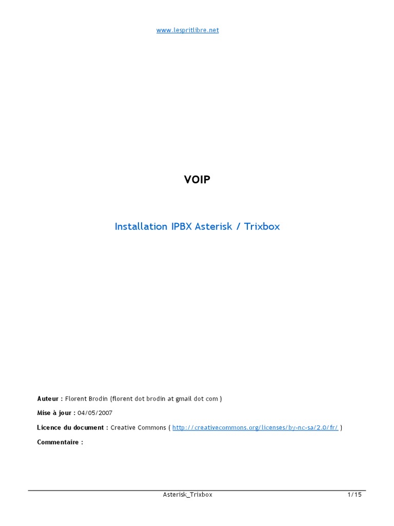 Asterisk Trixbox | PDF