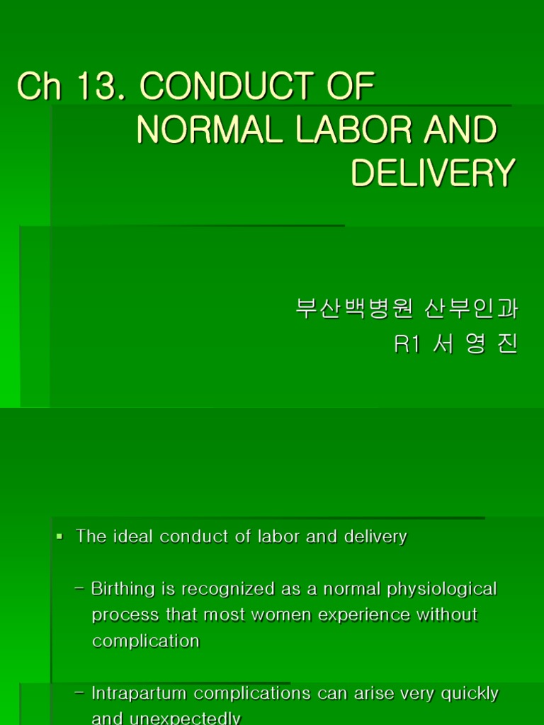 Normal Labor and Delivery Guide | PDF | Childbirth | Pregnancy