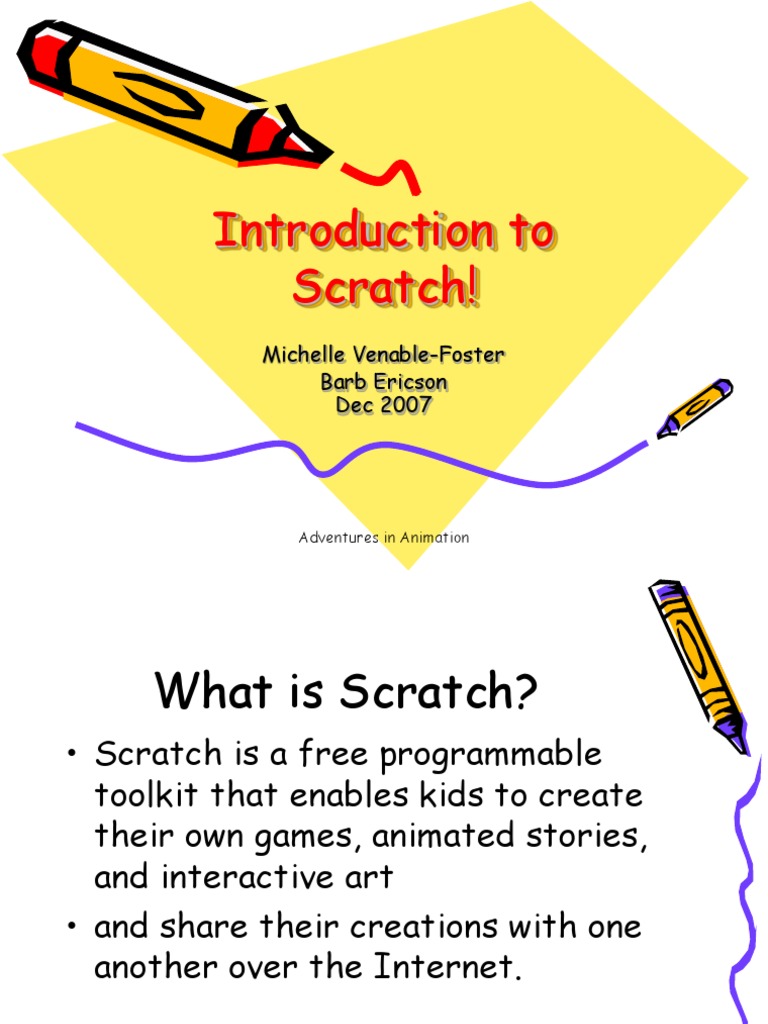 Introduction To Scratch | PDF