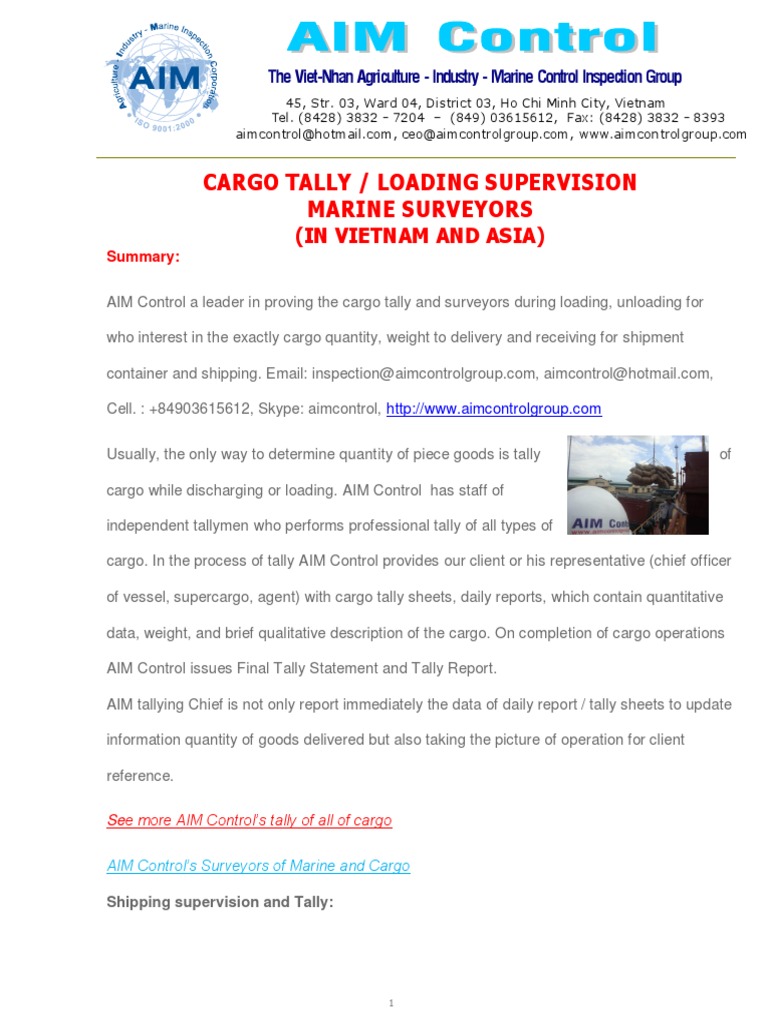 Loading Supervision Inspection For Rice In Bags In Vietnam And