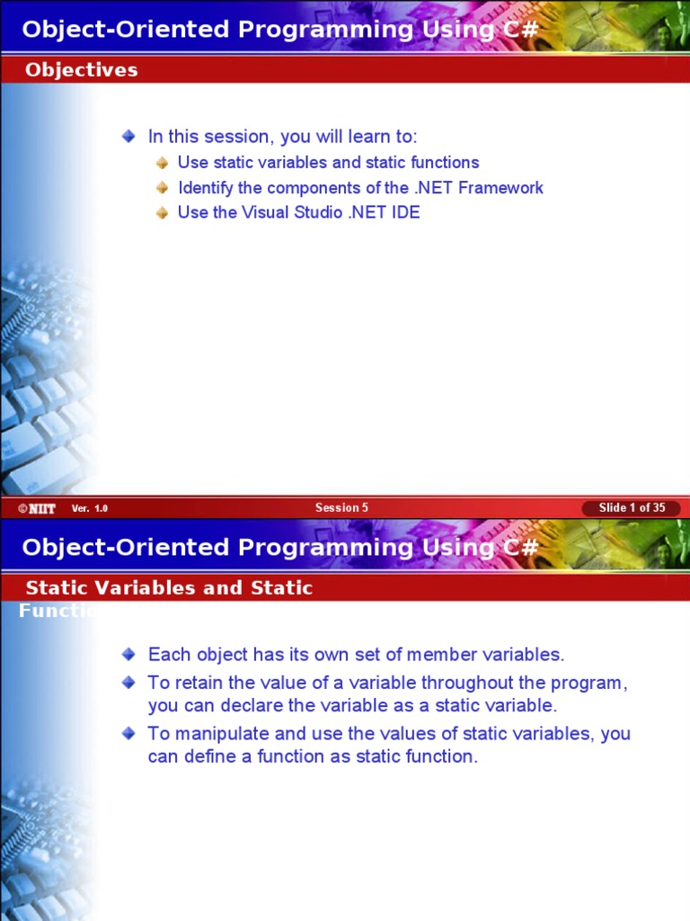 Object Oriented Programming Using C In This Session You Will Learn 