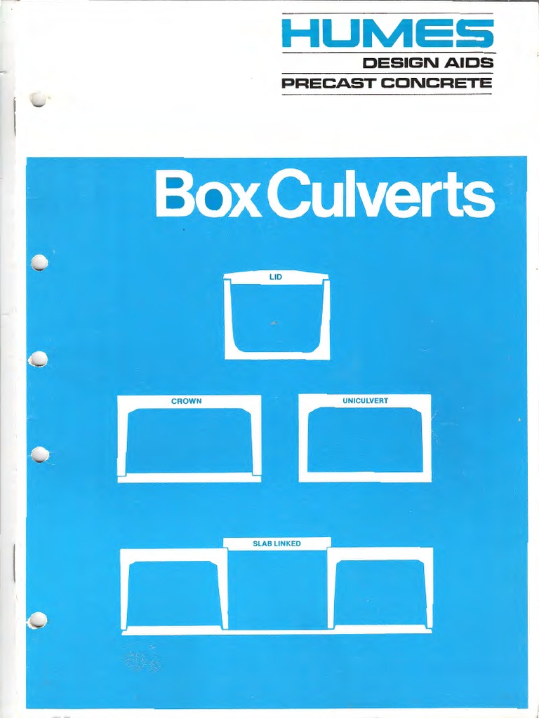 Humes Box Culvert Specifications Guide | PDF | Civil Engineering ...