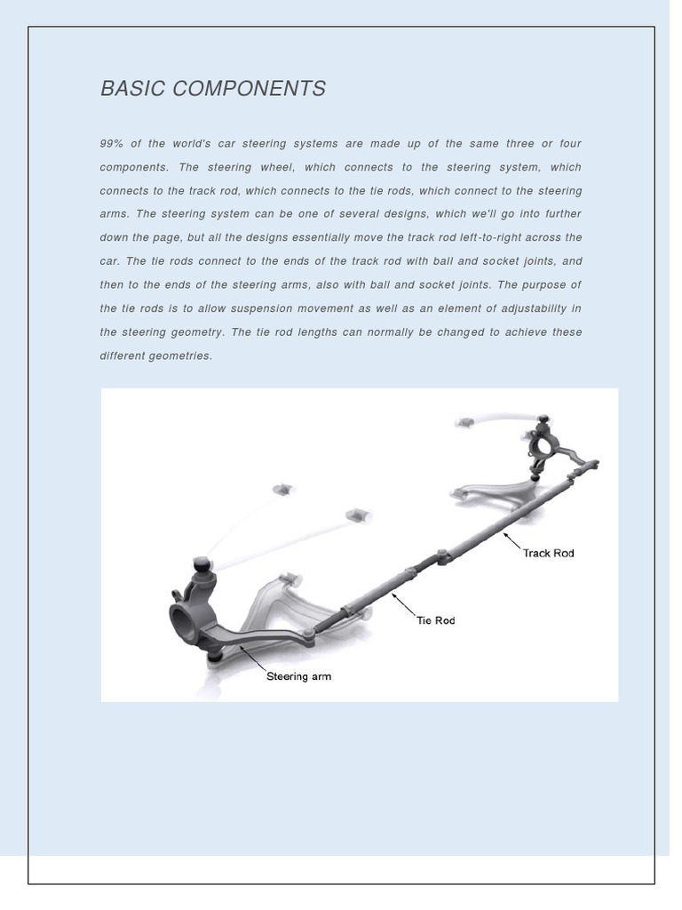 Steering and Suspension Basics | PDF | Suspension (Vehicle) | Steering