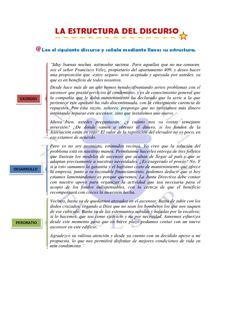 La Estructura Del Discurso | PDF