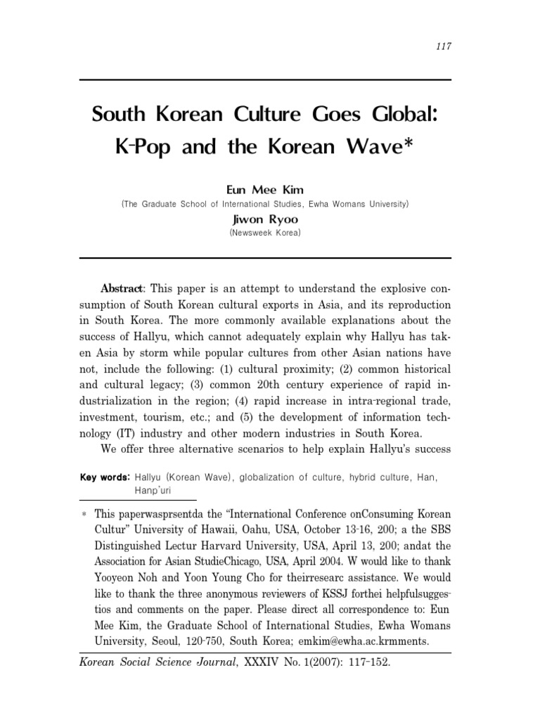 K Pop and Korean Wave | PDF | South Korea | World Politics