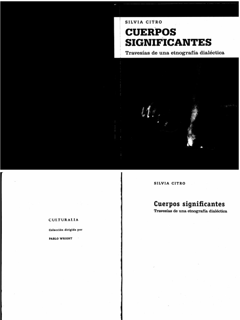 Citro - Cuerpos Significantes Intro y Cap 3 PDF | PDF | Estudios de ...