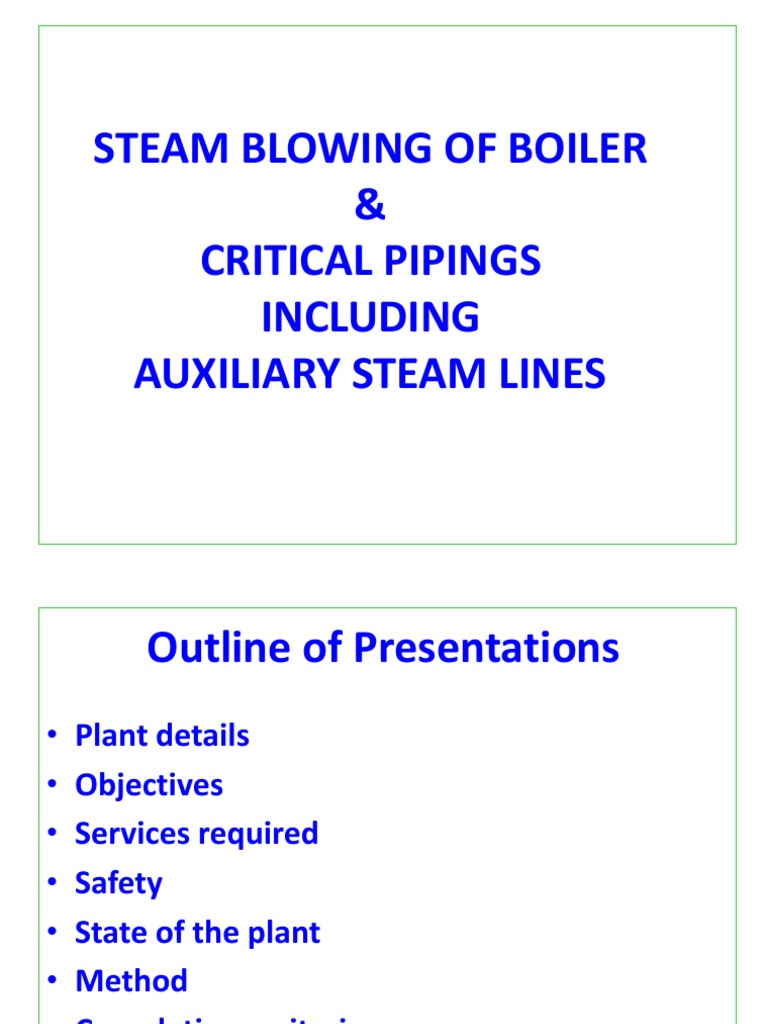 Steam Blowing | Download Free PDF | Boiler | Steam