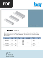 Knauf CW Profile Studs Technical Datasheet | PDF | Business