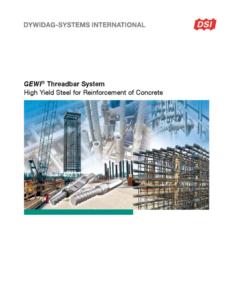 DSI GEWI Threadbar System EMEA PDF | PDF | Nut (Hardware) | Screw