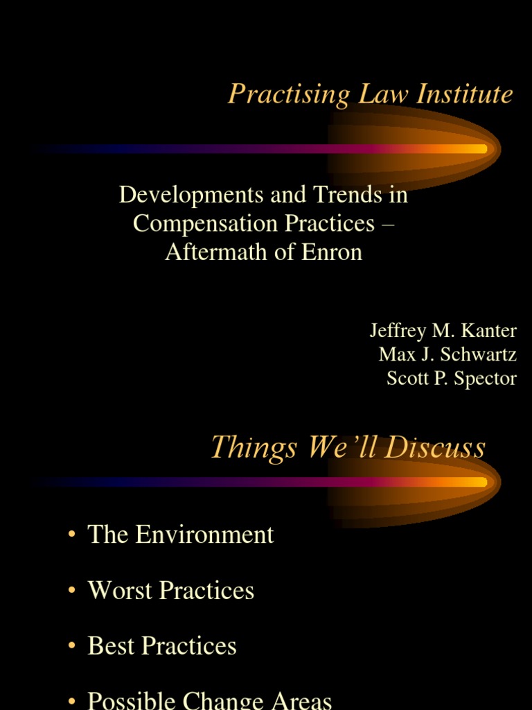 Aftermath of Enron | PDF | Executive Compensation | Stocks