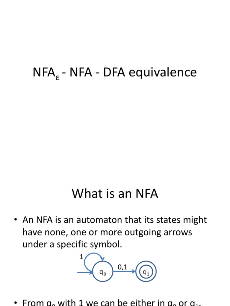 NFA and DFA Equivalence Explained | PDF | Science & Mathematics