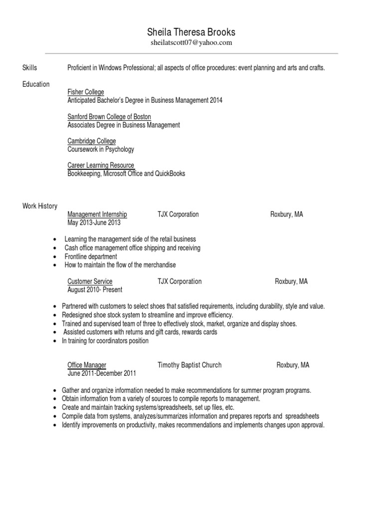 Sheilas New Resume Eportfolio | PDF | Census | Competence (Human Resources)