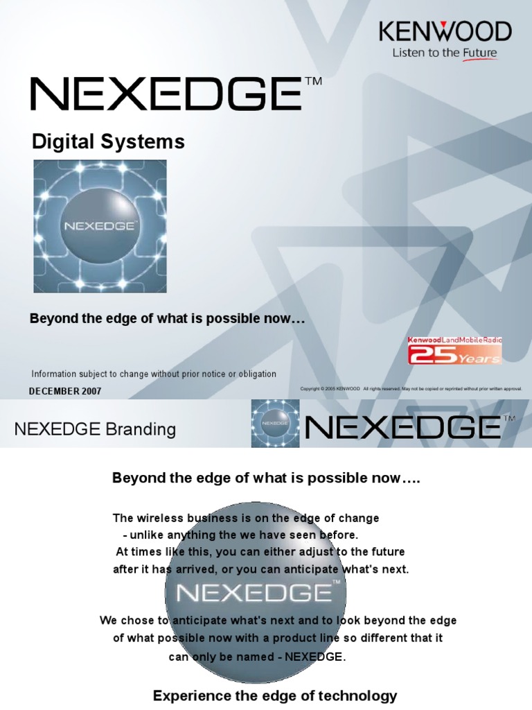 Kenwood NEXEDGE Digital LMR System Ovrview | PDF | Virtual Private Network | Computer Network