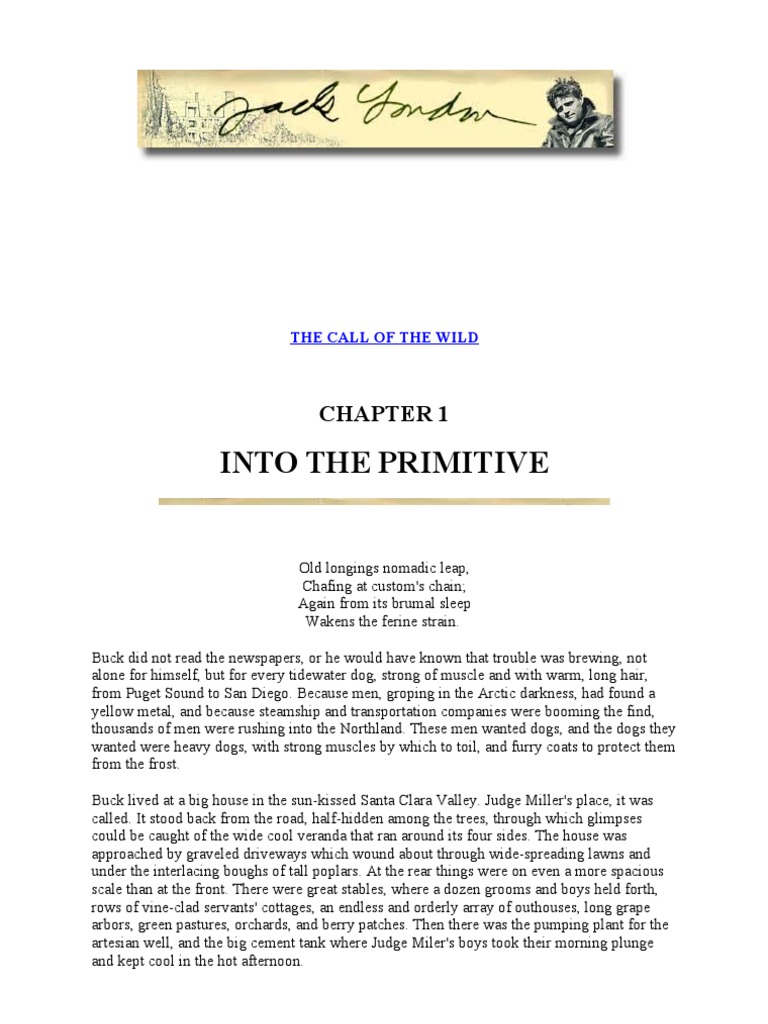 Jack London - Call of The Wild | PDF | The Call Of The Wild | Nature