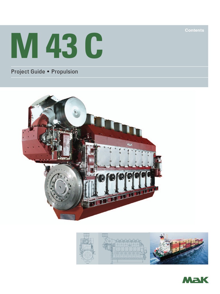 Project Guide M43C Propulsion - 08.2012 | PDF | Turbocharger | Marine ...