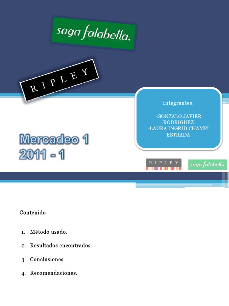 Comparativa de Jeans en Saga y Ripley | PDF | Pantalones | Servicio al ...