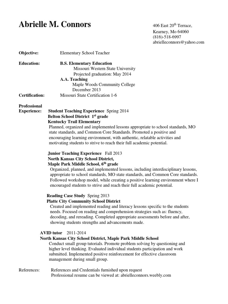Resume No Cover Letter | PDF
