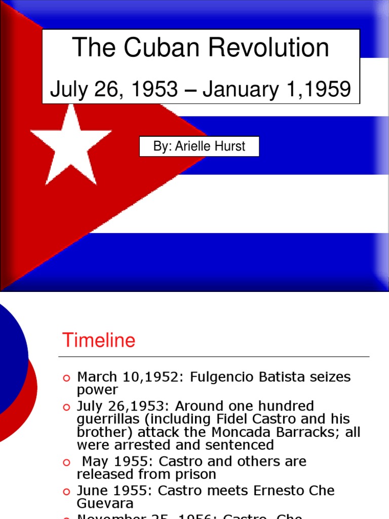 Cuban Revolution Timeline & Key Figures | PDF | Cuban Revolution ...