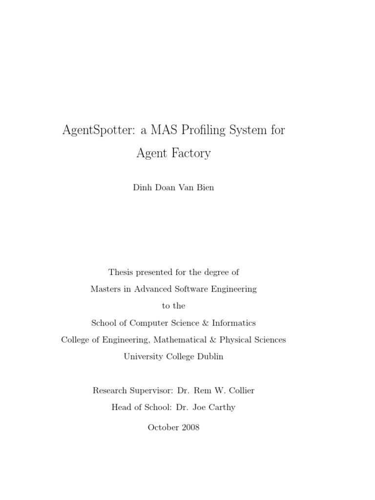 AgentSpotter: A MAS Profiling System For Agent Factory | PDF | Integrated Development ...