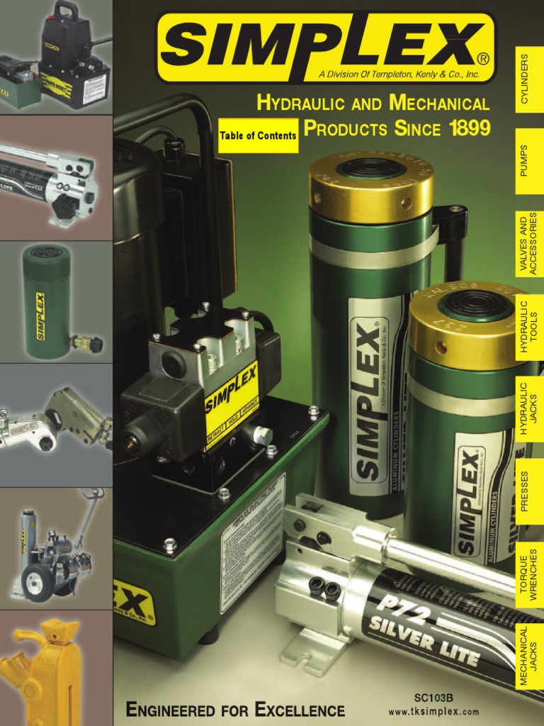 Simplex Sc106 Catalog PDF PDF Pump Piston