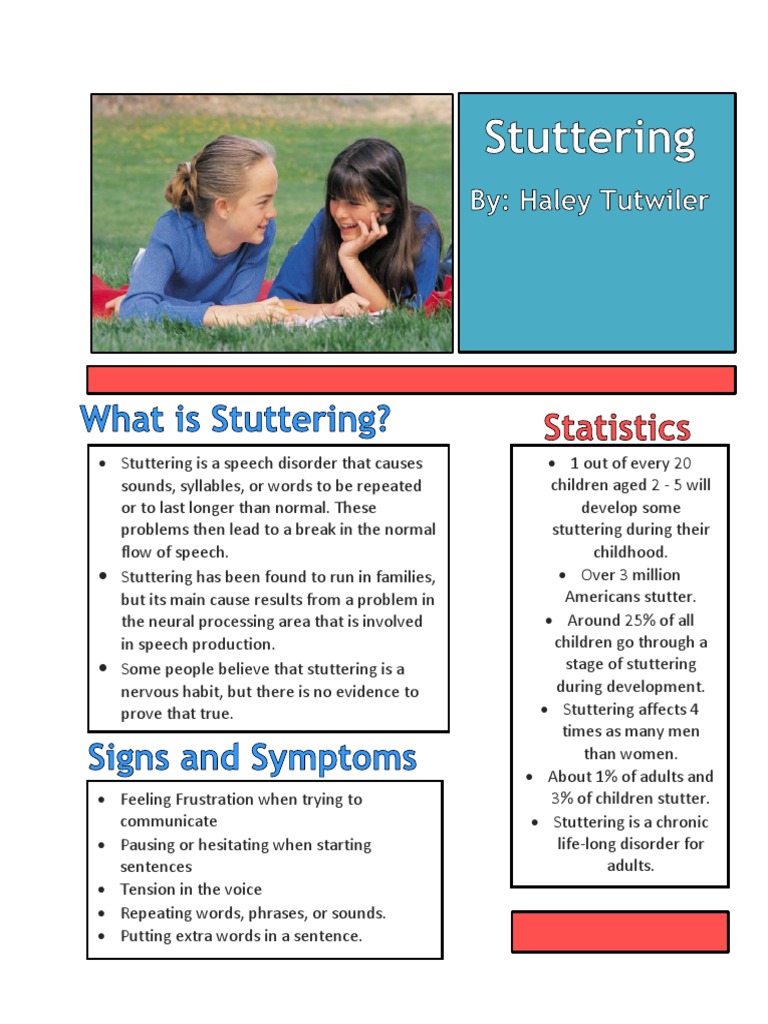 Fact Sheet: Stuttering | PDF | Stuttering | Speech