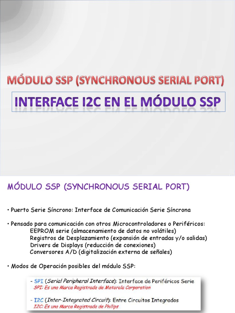 I2C | PDF | Protocolos de capa física | Electrónica
