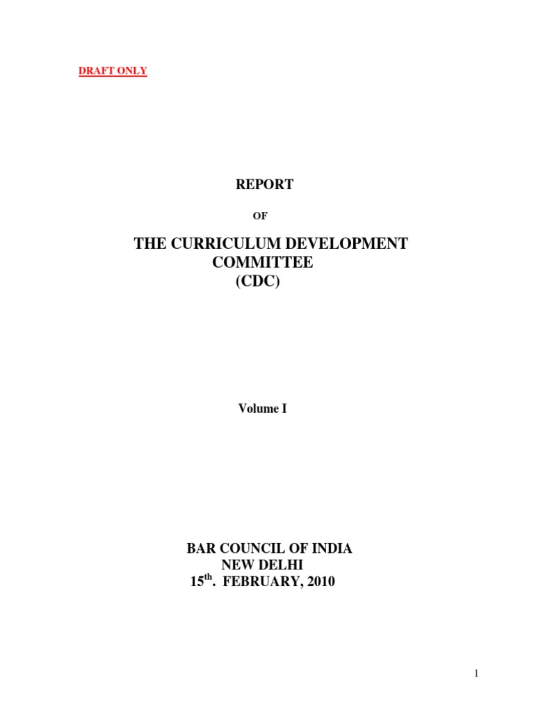 CDC Report | PDF | Legal Education | Law School