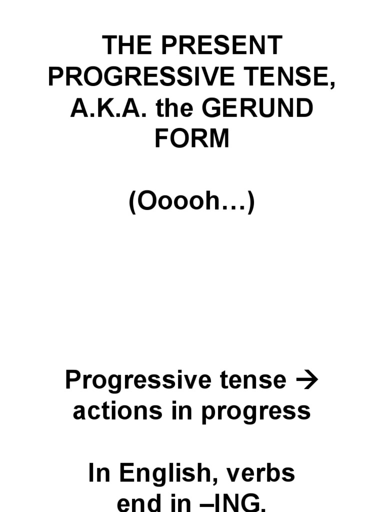 Uso del presente progresivo en español | PDF | Gramática | Idiomas