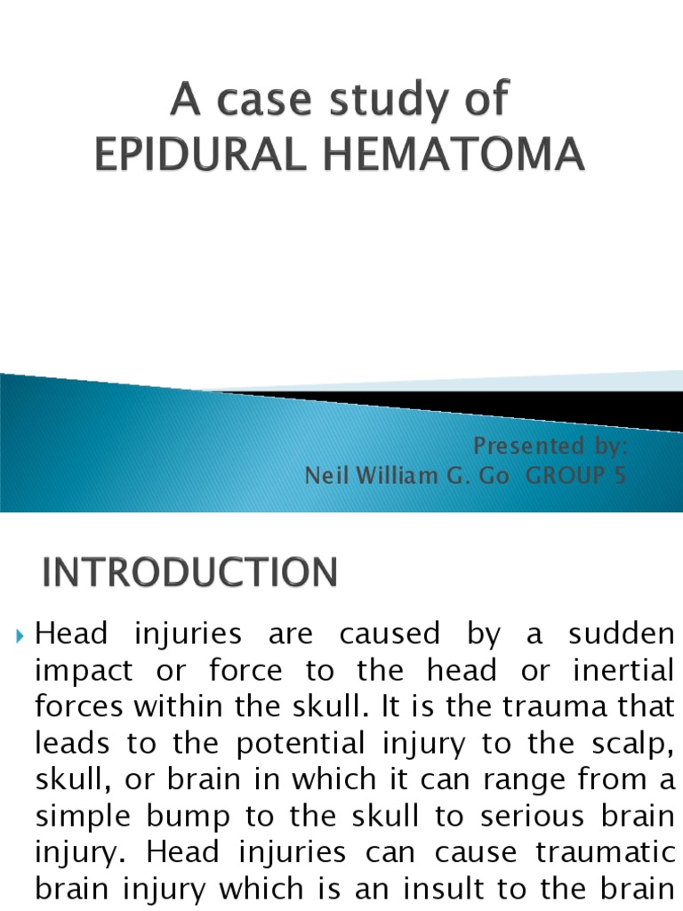 A Case Study of Epidural Hematoma | PDF