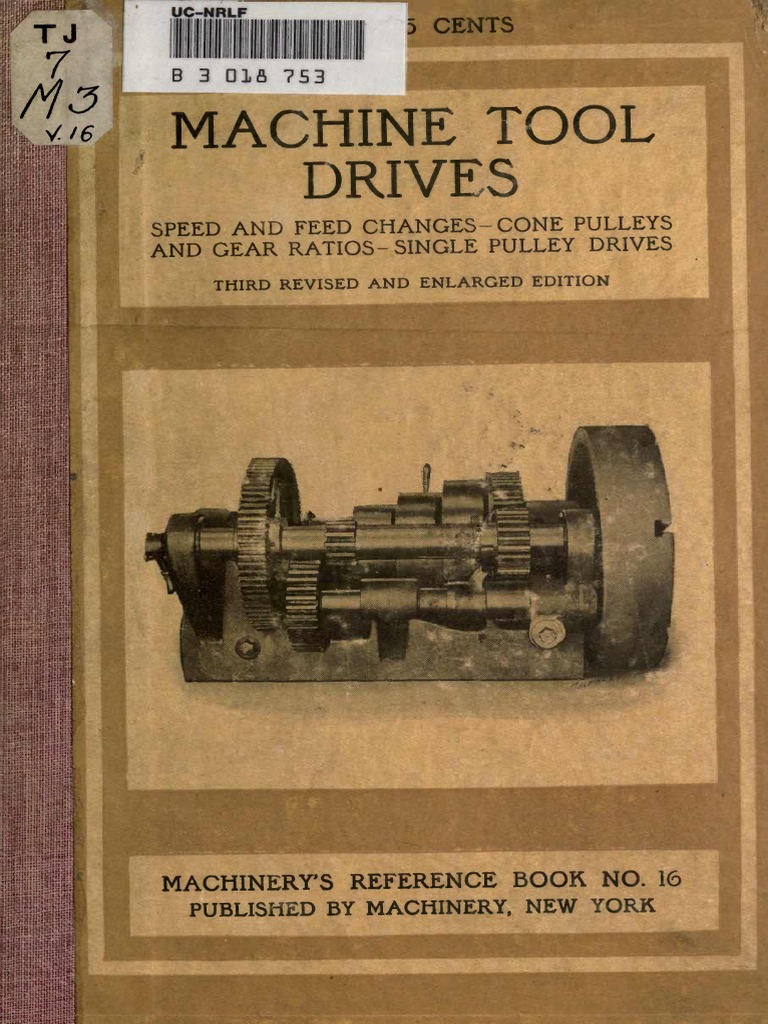 Machine Tool Drives | PDF | Gear | Belt (Mechanical)