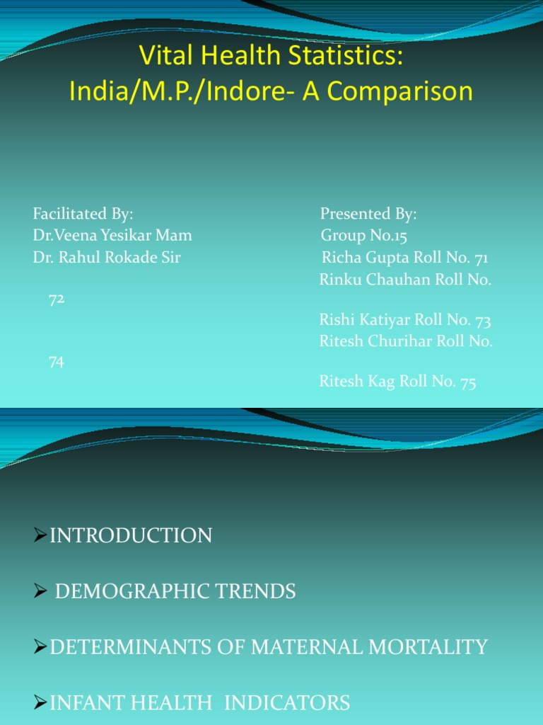 Vital Health Statistics | PDF | Child Mortality | Mortality Rate