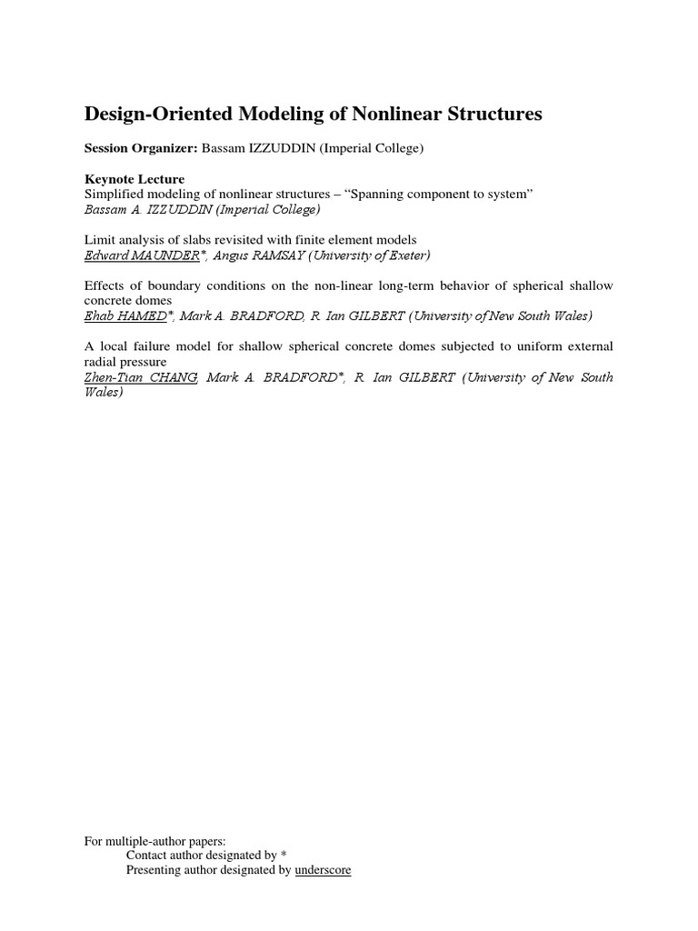 Design of Non-Linear Structures | Download Free PDF | Buckling | Bending