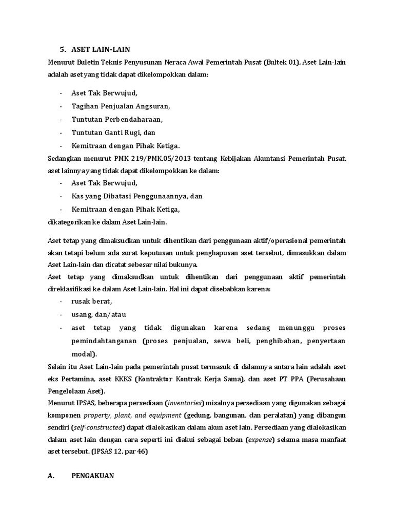 Aset Lain Lain | PDF