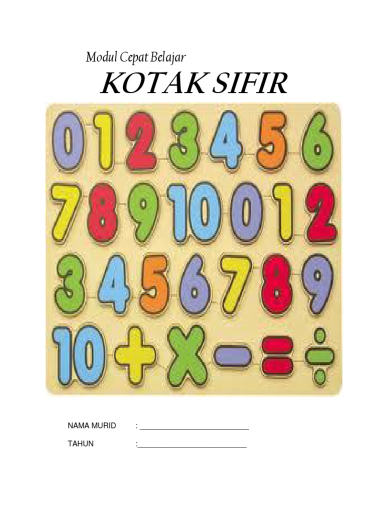 Modul Cepat Belajar Sifir | PDF