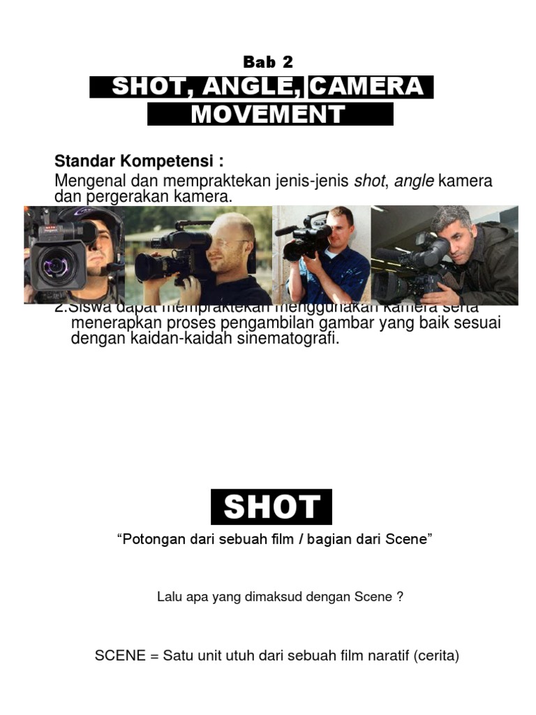 Shot, Angle, Camera Movement | PDF