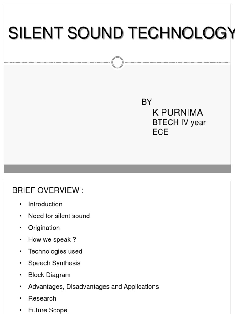 Silent Sound Technology | Electromyography | Technology