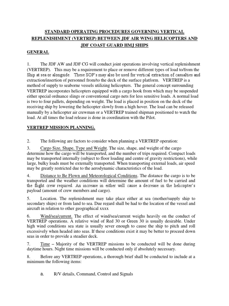 Vertrep Final | PDF | Helicopter | Ships