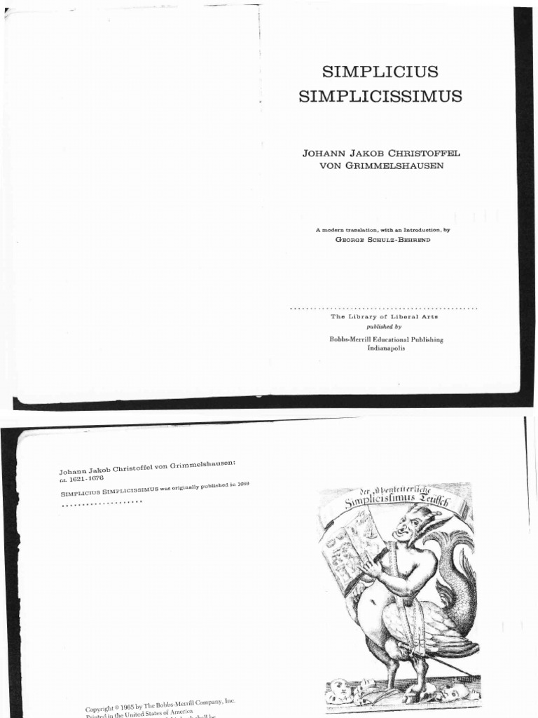 Simplicius Simplicissimus | PDF