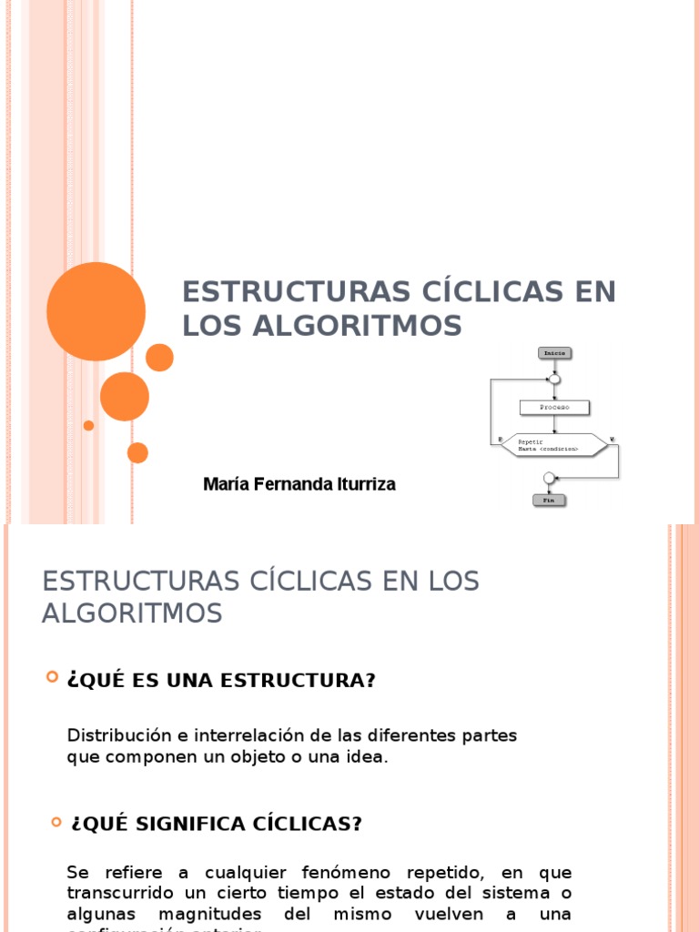 Estructuras Cíclicas en Los Algoritmos | Algoritmos | Variable (informática)