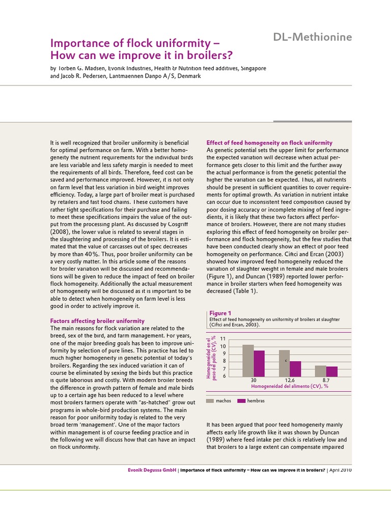 Importance Of Flock Uniformity Pdf Coefficient Of Variation