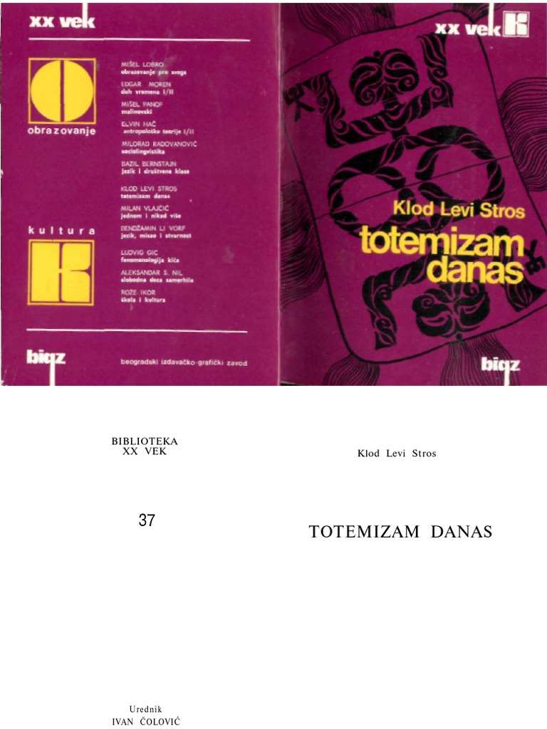 Klod Levi-Stros - Totemizam Danas | PDF