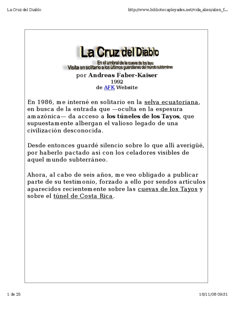 La Cruz Del Diablo - Andreas Faber Kaiser | PDF | Ecuador | Diablo