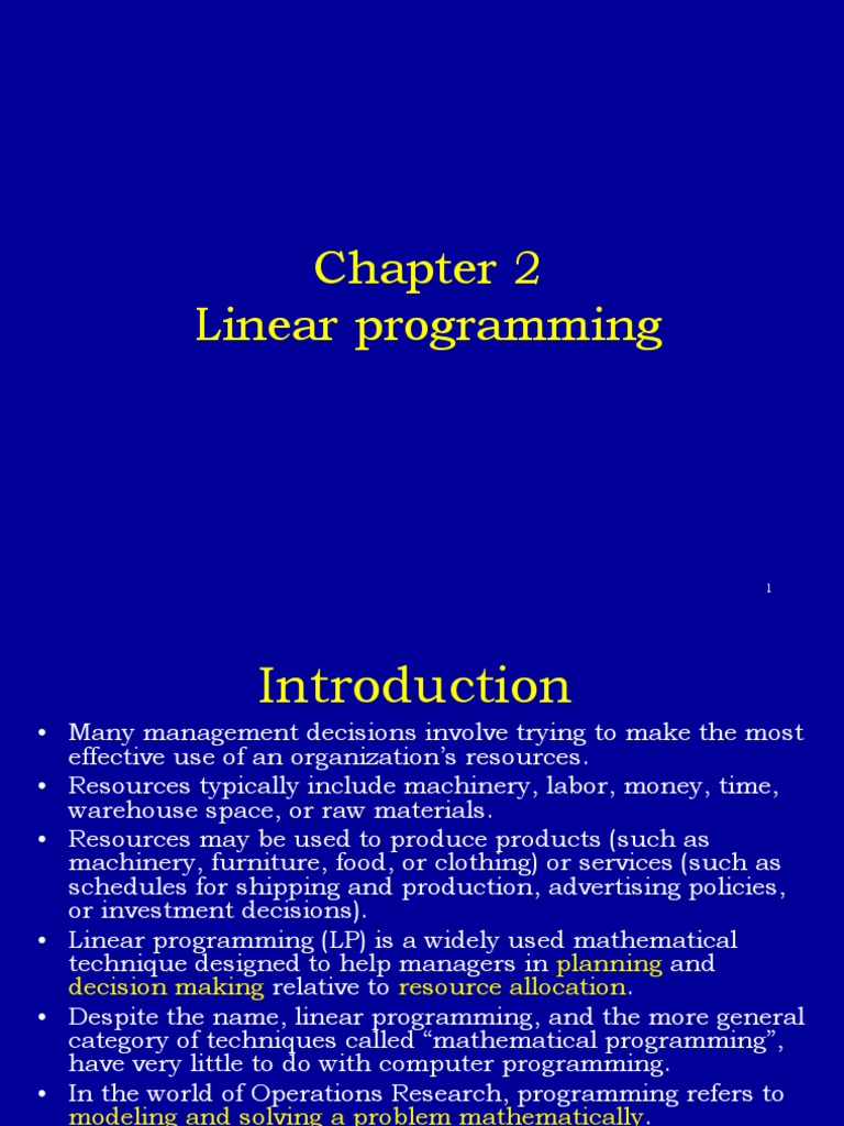 370 - 13735 - EA221 - 2010 - 1 - 1 - 1 - Linear Programming 1 | PDF ...