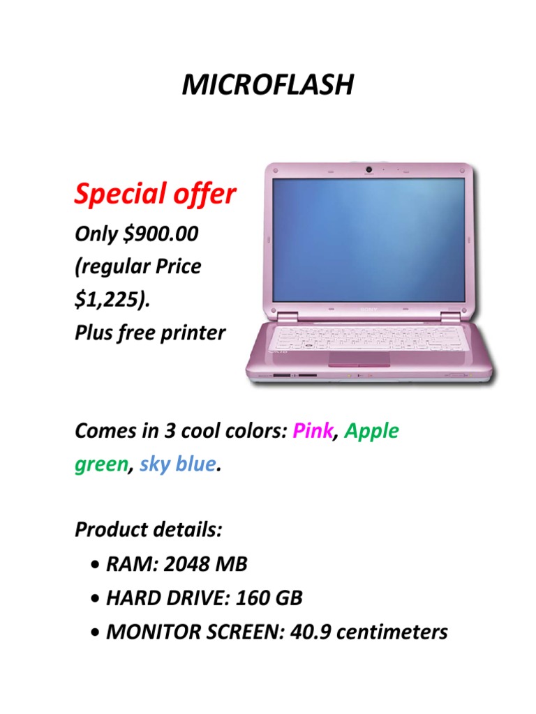 Microflash Special Offer | PDF | Office Equipment | Computer Hardware